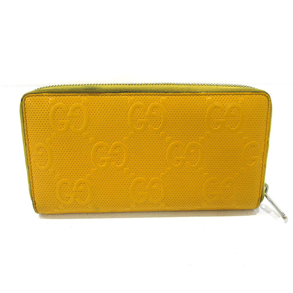 Gucci | Bags | Gucci Gg Wallet Embossed Long Yellow | Poshmark